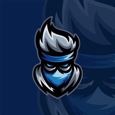 Ninja Mascot Esport Logo Vector Template Creative Ninja Logo Design