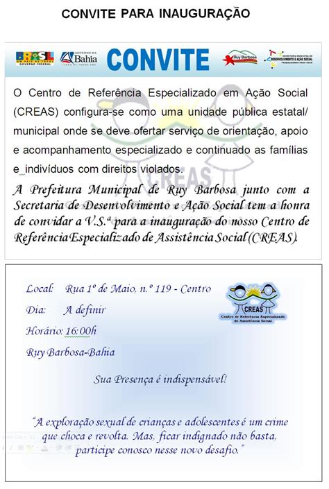 Creas Centro De Refer Ncia Especializado De Assist Ncia Social