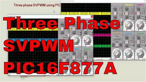 three phase space vector pulse width modulation using pic microcontroller youtube