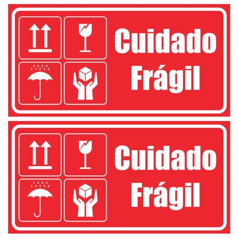 Adesivo Cuidado Frágil Vinil Elo7 Produtos Especiais