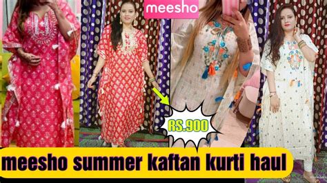 Meesho Kaftan Kurti Haul Meesho Haul Meesho Anarkali Kurti Haul