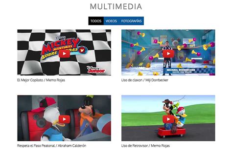 Ingresa a la sección Multimedia de la plataforma Pilotos por la