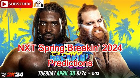 NXT Spring Breakin 2024 NXT North American Championship Oba Femi Vs
