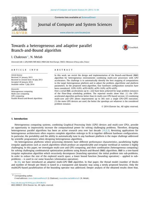 pdf towards a heterogeneous and adaptive parallel branch and bound algorithm dokumen tips