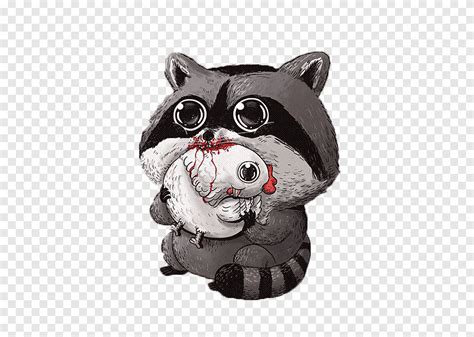 Depredador Ilustraci N Ilustrador Presa Dibujo Dibujo Lindo Mapache