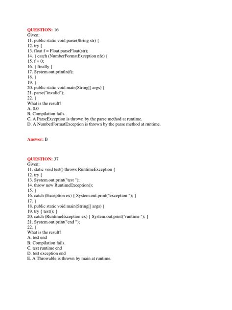 exception handling interview questions and answers pdf c programming language object