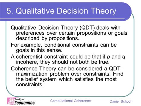 Computational Coherence Daniel Schoch Chiang Mai University Department