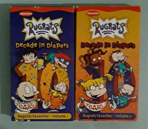 RUGRATS DECADE IN Diapers Vol 1 2 VHS Collector S Edition New