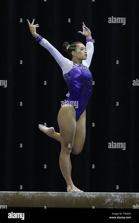 Fort Worth TX USA 19th Apr 2019 LSU Gymnast SARAH FINNEGAN