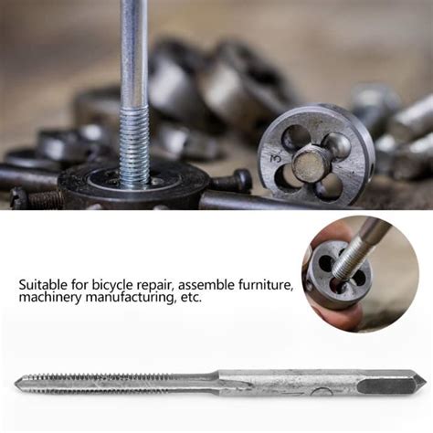 Robinet à main métrique en acier DUOKON Taraud manuel M4 1ère et