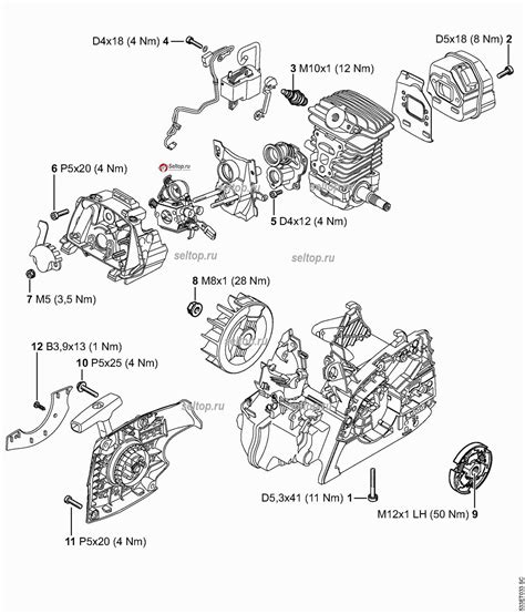 Exploring The Inner Workings Of The Stihl Ms Chainsaw A Parts Diagram