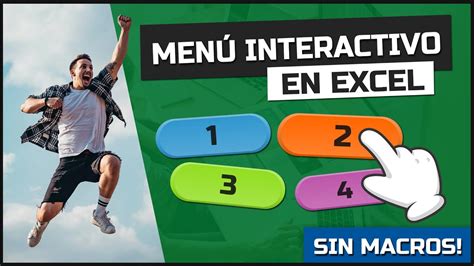 Haz esto para crear un MENÚ INTERACTIVO en Excel con botones para