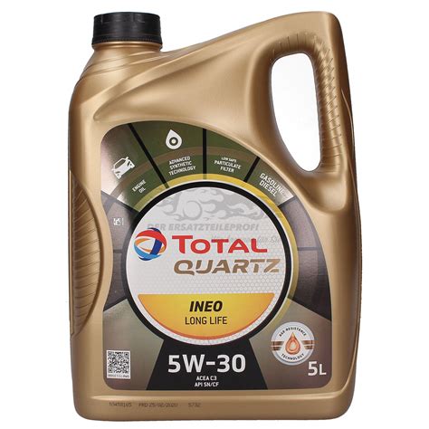 Total Motor L L Quartz Ineo Long Life W Acea A B C
