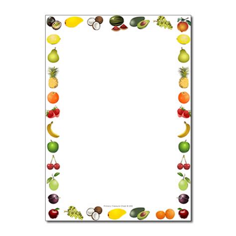 Fruit And Vegetables Border Clipart