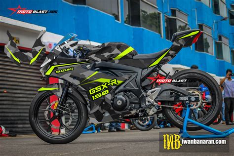 Modifikasi Striping Suzuki Gsx R Kamuflase Grey Motoblast