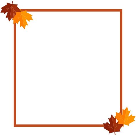 Fall Border Clip Art Free Pdf Printables Printablee Fall