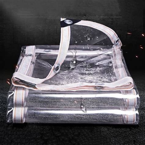 Bache Transparente Avec Oeillet Epaisse Imperméable Pvc Bache De