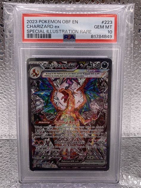 Mavin PSA 10 Mint Pokemon Obsidian Flames Charizard EX Special