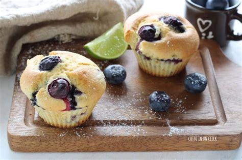 Muffin Ai Mirtilli E Lime Morbidissimi E Senza Burro Cotto In Un Click