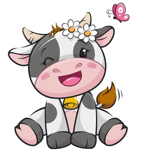 Pin by Lara S on Быки и телушки Cute cartoon wallpapers Cow cartoon