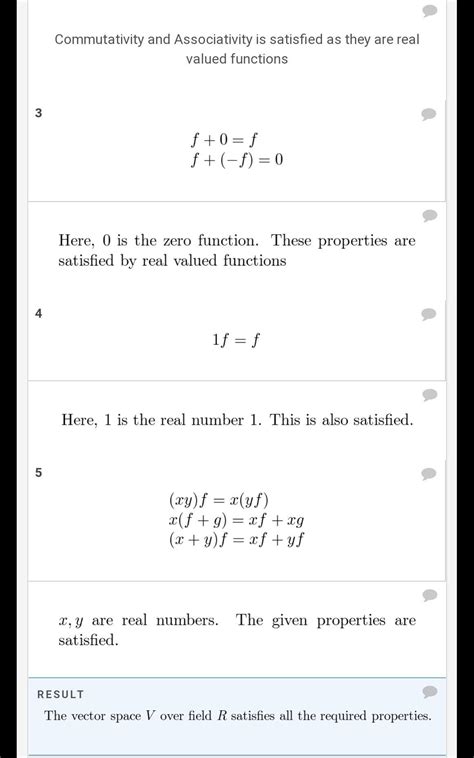 ample 9 the set of all real valued continuous differentiable or integrable functons