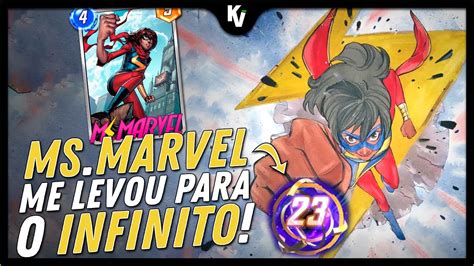 MS MARVEL É A CARTA DE PASSE PERFEITA PEGUEI INFINITO ESSE DECK E