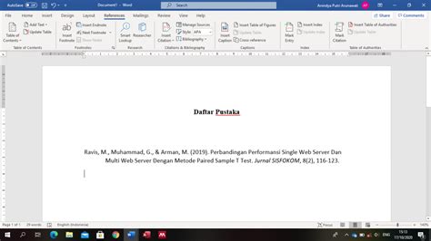 Cara Membuat Daftar Pustaka Ms Word