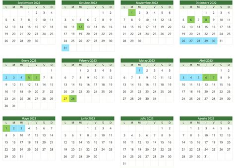 Calendario Escolar 2022 2023 IES Sierra De Grazalema