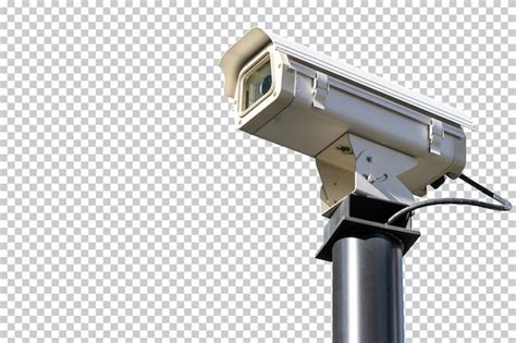 Poste De C Mera De Seguran A Cctv Isolado Psd Premium