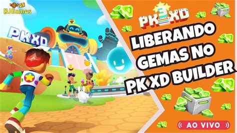 LIVE PK XD GAME LIBERANDO GEMAS NO NOVA ATUALIZAÇÃO PK XD BUILDER