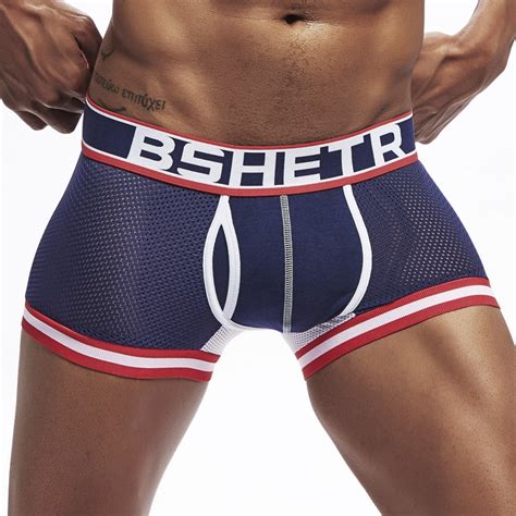 B Xer De Malla Para Hombre Ropa Interior Sexy Calzoncillos De Algod N