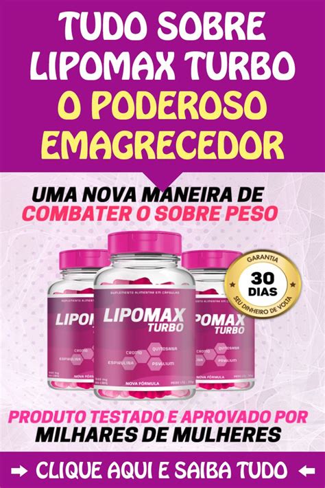 LIPOMAX TURBO o melhor remédio emagrecedor natural em 2020 Remedio