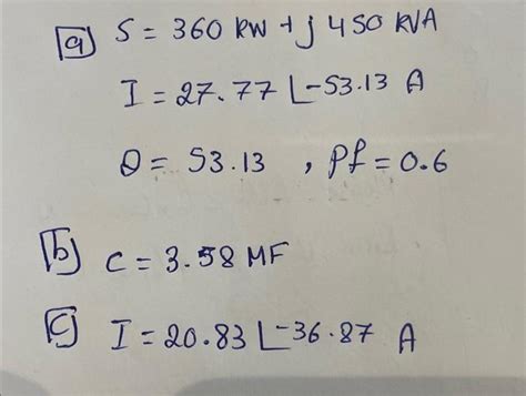 Solved P Three Loads Are Connected In Parallel Across A Chegg