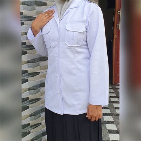 Jual Baju Dinas Putih Wanita Baju Putih PNS ASN Baju Putih Guru