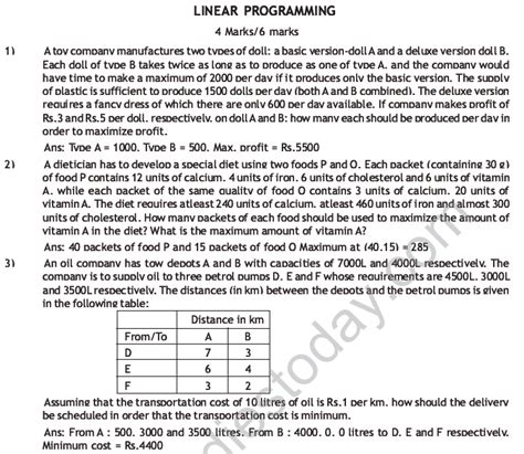 cbse class 12 mathematics hots linear programming