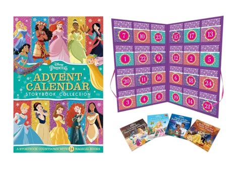 DISNEY PRINCESS ADVENT Calendar Storybook Collection ARIEL JASMIN