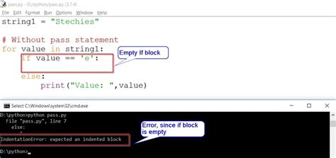 pass statement in python