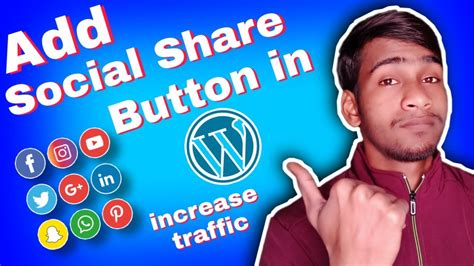 How To Add Social Share Buttons On Wordpress Social Share Button