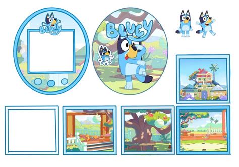 Bluey Tamagotchi Template Dibujitos Sencillos Manualidades Escolares
