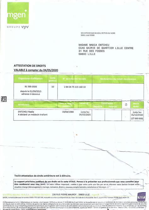 Décrypter 90 imagen mgen attestation carte vitale fr thptnganamst edu vn