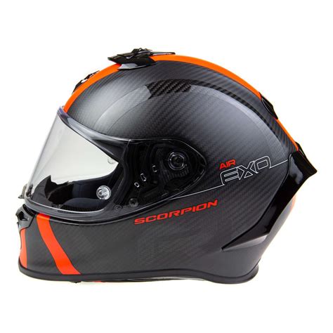 Casque intégral Scorpion Exo R1 Evo Carbon Air MG noir mat rouge