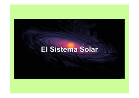 Teorica Sobre Origen Del Sistema Solar
