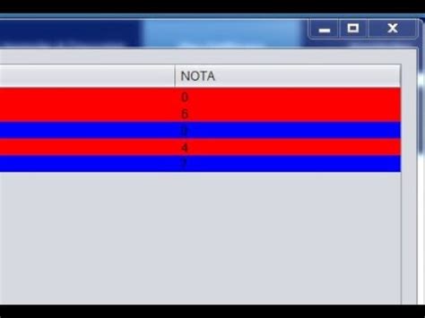 Inserindo Cor Na Linha Do Jtable Color Jtable Youtube