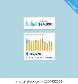 Bar Chart Infographic Ui Design Element Stock Vector Royalty Free