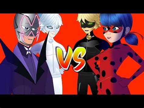 Ladybug Y Cat Noir Vs Hawk Moth Y Cat Blanc BATALLA DE RAP ANIMADA 2