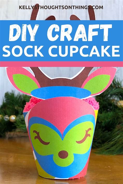 SOCK CUPCAKE TUTORIAL Printable Template