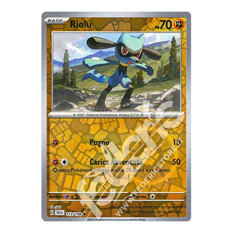 113 198 Riolu Comune Reverse IT MINT Federicstore