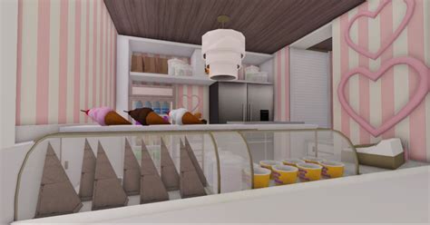 Bloxburg Ice Cream Shop Parlor Bloxburg Town Layout Small Plot Diy