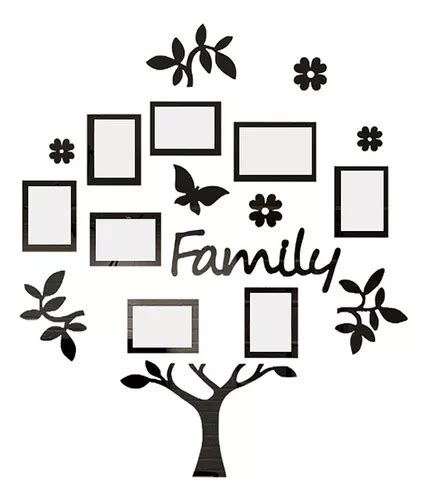 1 Juego De Marcos De Fotos De Árbol Genealógico Para Pared Cuotas sin