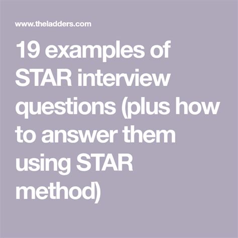 19 examples of star interview questions plus how to answer them using star method entrevista